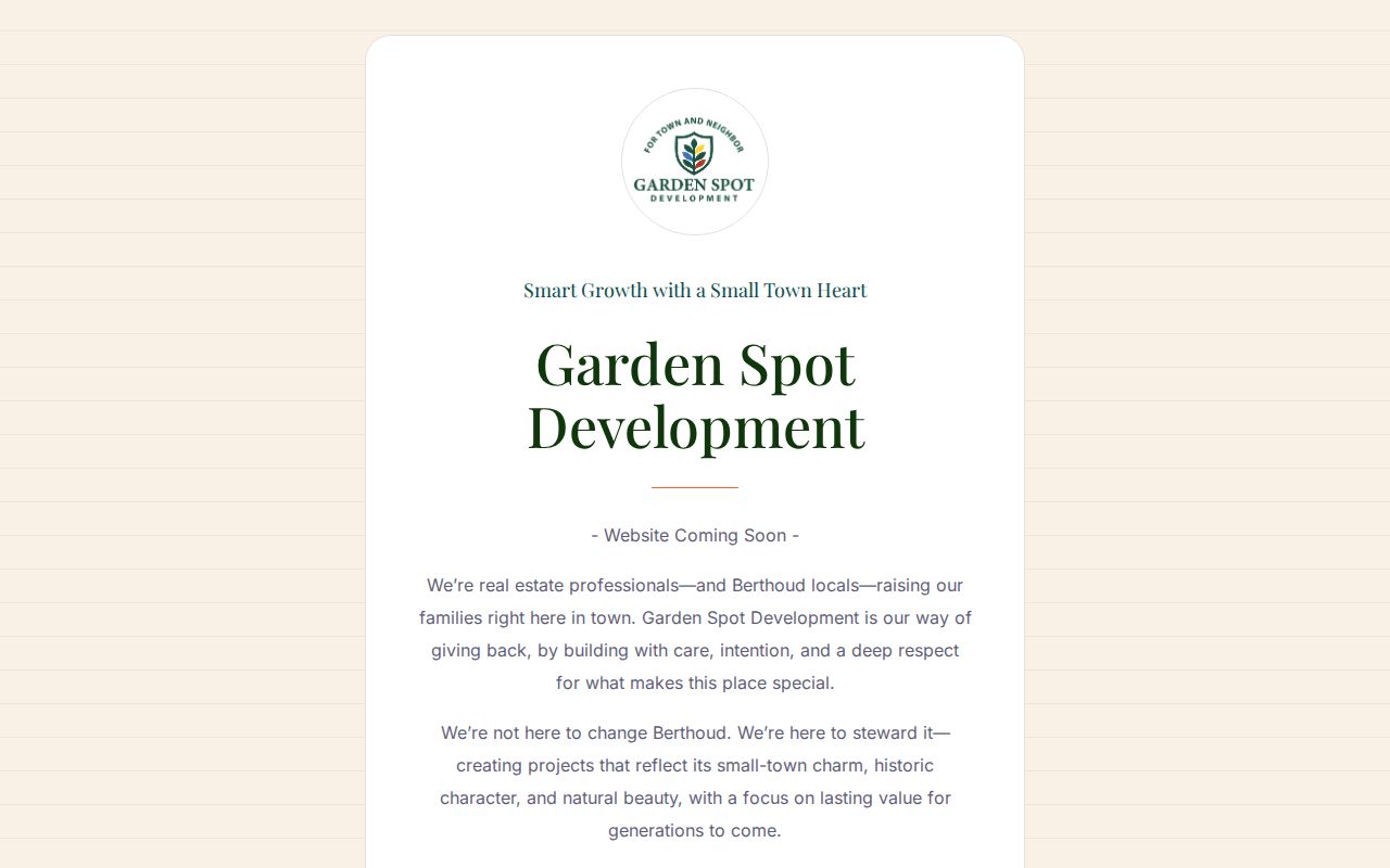 Garden Spot Development
